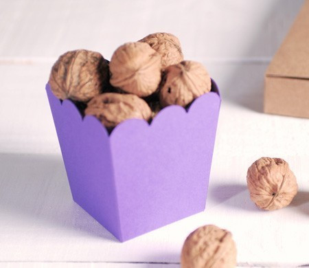 Purple box for popcorn