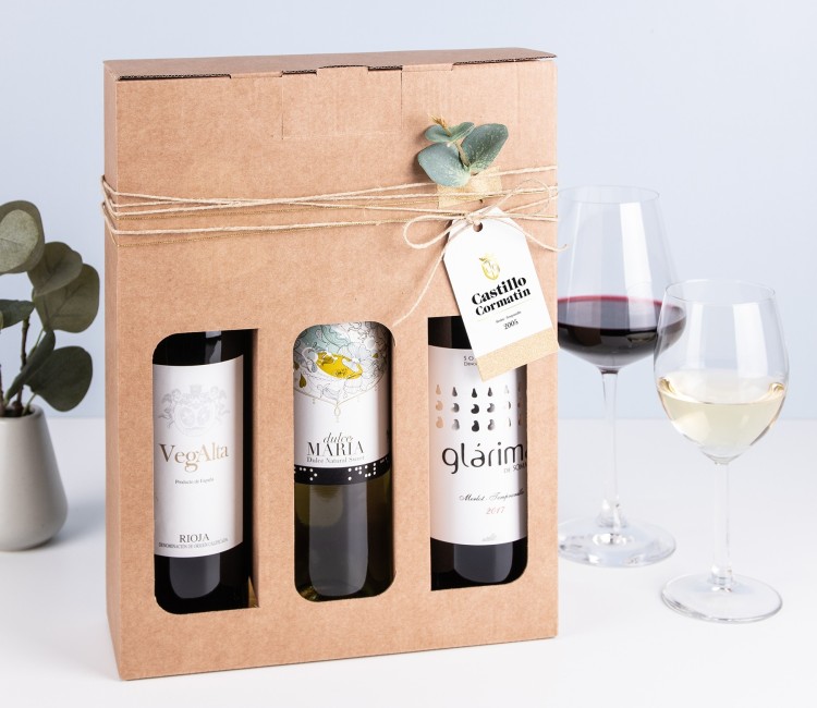 Boîte pour bouteilles de vin Personnalisée | SelfPackaging