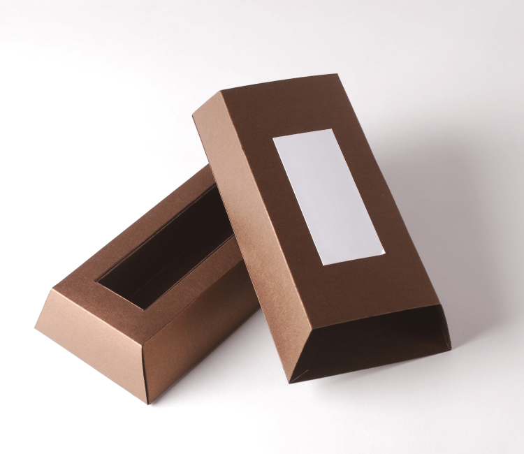 Ingot-Shaped Cardboard Box for Chocolates