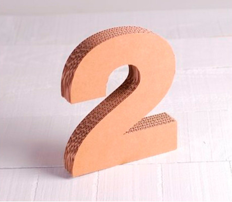 Originaux numéros en carton pour décorer, qui donnera une touche ...